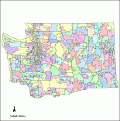 Washington State Zip Code Map Printable Map