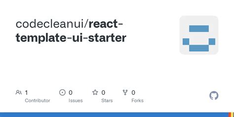 Github Codecleanui React Template Ui Starter