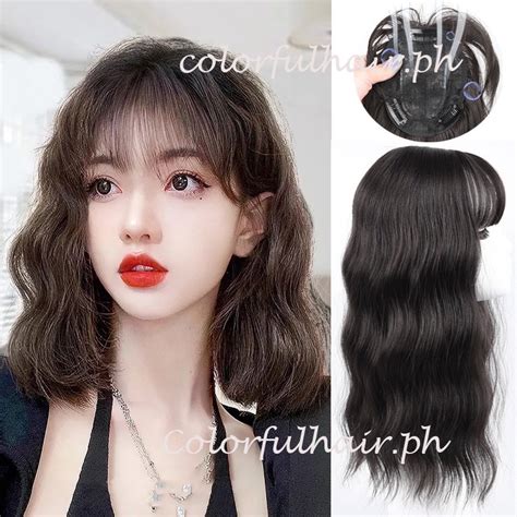 Jual Wig Tipis Bob Curly Poni Depan Wig Penutup Botak Model Bob Poni Depan Th02 Shopee Indonesia