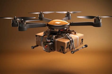 drone in action delivering a package with efficiency and precision ai