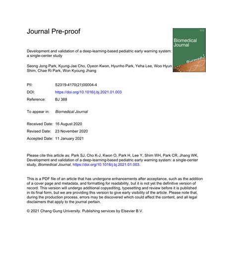 Pdf Development And Validation Of A Deep Learning Based Pediatric