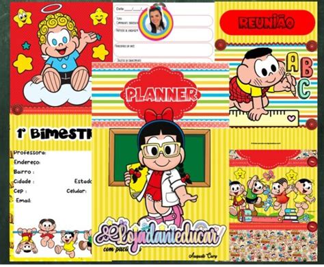 Planner Turma Da Mônica Loja Dani Educar