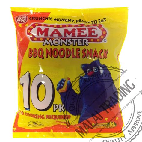 Mm 95 Mamee Monster Bbq Noodle Snack 媽咪妖怪面 30g X 10 Bags X 10 Packs