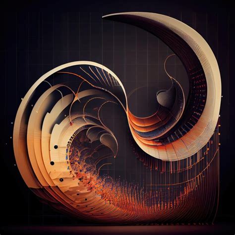 Premium Ai Image Abstract Art Of 3d Curved Lines Background Forming Surreal Shape Made With