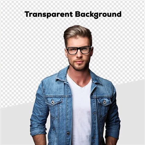 Fashionable Man With Beard And Glasses Premium Ai Generated Psd