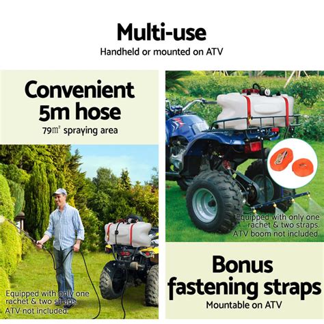 Giantz Weed Sprayer 100l 15m Fixed Boom Garden Spray