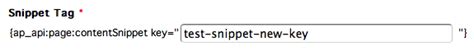Content Snippets Branch CMS Documentation