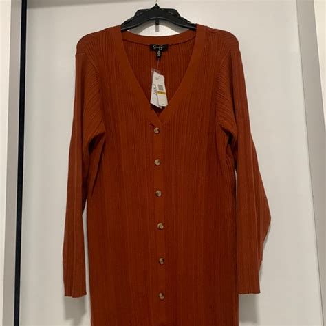 Jessica Simpson Dresses Jessica Simpson Sweater Dress In Rust Poshmark