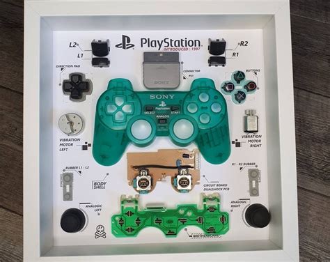 Ps1 Ps Psx Shadow Box Diorama Controller Unassembled Game Console Wall