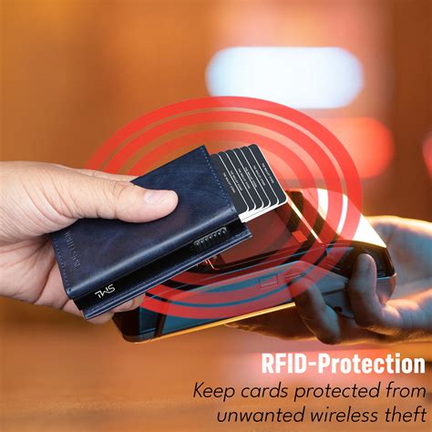 Defender Rfid Protected Wallet Cardholder Blue