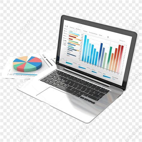 데이터 마케팅 보고서의 3d 그림그래프통계광고 Png 일러스트 무료 다운로드 Lovepik