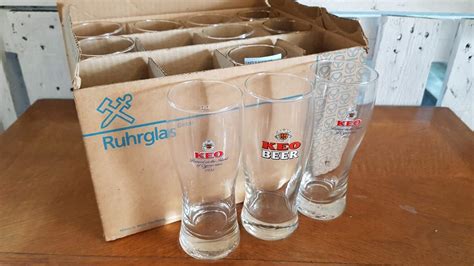 11 X Keo Beer Glasses 3926527646