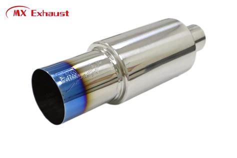 High Performance Stainless Steel Titanium Blue Exhaust Muffler Hks For
