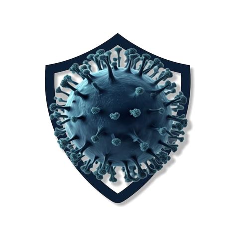 Premium Photo Shield Protecting Virus To Enter Concept Background