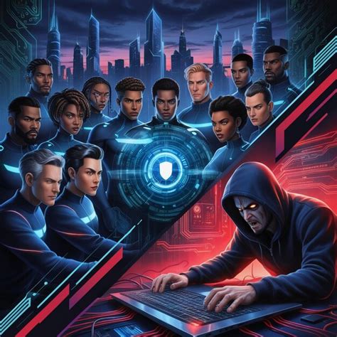 Advanced Futuristic Cybersecurity System Model Innovation In Digital Security Premium Ai