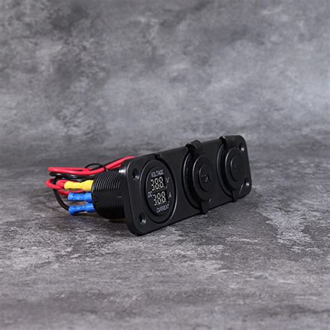 12v Caravan Waterproof Plug And Socket Voltmeter 24v Manufacturer Damavo