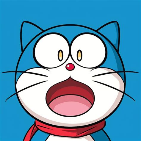 Doraemon Illustration Icon Cartoon Graphics Premium Ai Generated Image