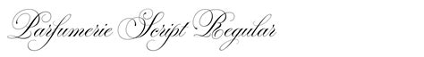 Parfumerie Script Font Webfont And Desktop Myfonts