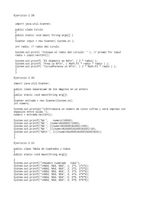 Ejercicio Del Libro Java Pdf Índice De Masa Corporal Hiperalimentación