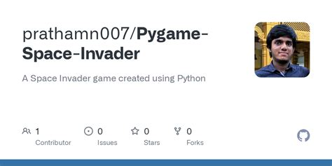 Github Prathamn007pygame Space Invader A Space Invader Game Created