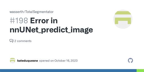 error in nnunet predict image · issue 198 · wasserth totalsegmentator