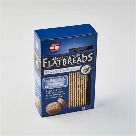Crackers Nonoo Flatbread Sesame Yummies Deli