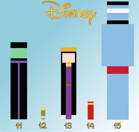 Color Palette Disney Characters 01