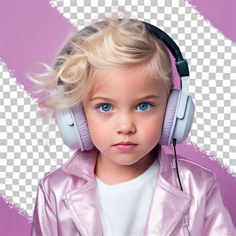 A Indifferent Preschooler Girl With Blonde Hair From The Uralic