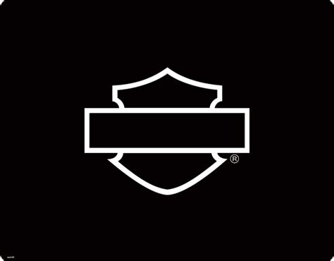 Black And White Harley Logo