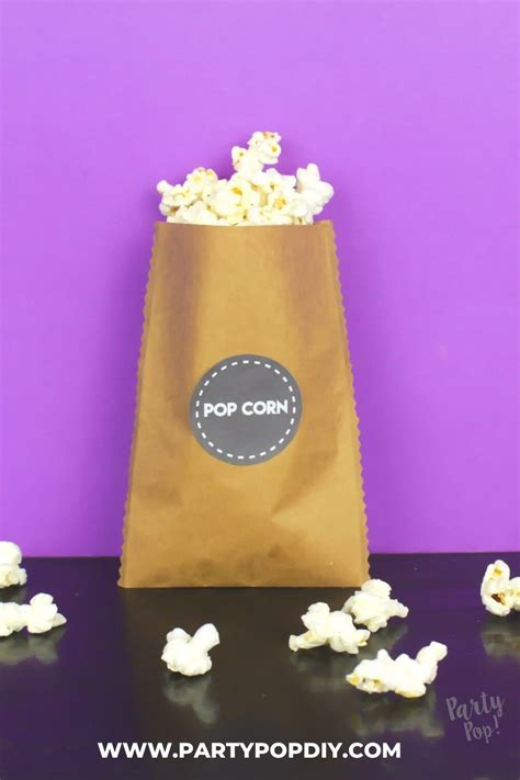 Bolsita Para Popcorn Bolsa De Papel Bolsa De Palomitas Sobres De Papel
