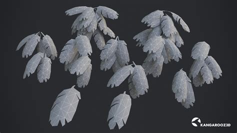 Artstation Monstera Plant Set Game Assets