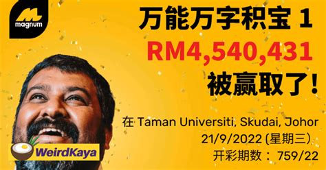 Johorean Wins Rm45mil Magnum 4d Jackpot With Just Rm2 Weirdkaya