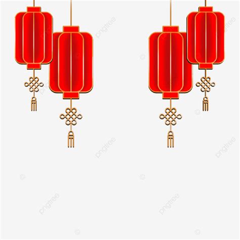 Chinese Style New Year Red Paper Cut Lanterns Chinese New Year Paper