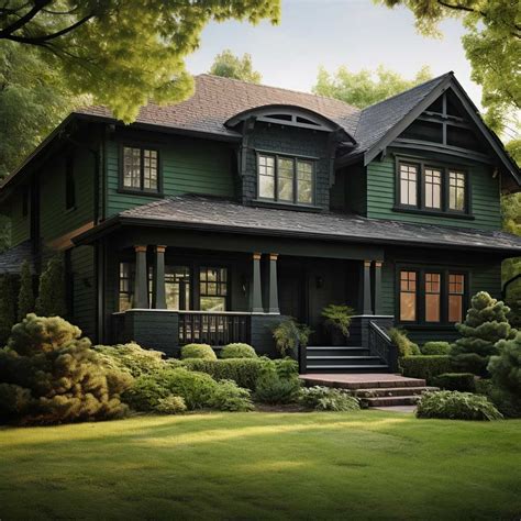 4 Cool Green Exterior Paint Palettes For Modern Homes