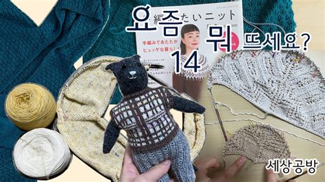 Ep14 뜨개로그 문어발 대잔치 샴페인 가디건 알로프트aloft 숄 모슈와 친구들 고양이양말 후드 카디건 Youtube