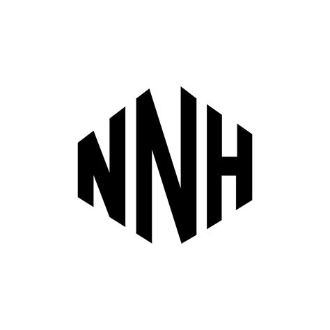 Design De Logotipo De Letra Nnh Com Forma De Polígono Nnh Polígono E