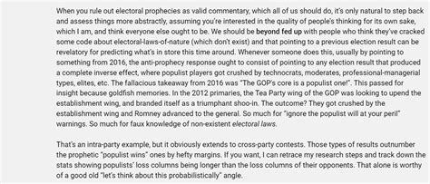 Extensive Arguments Electoral Fideism