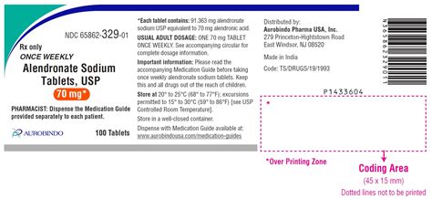 Alendronate Package Insert Prescribing Information Moa