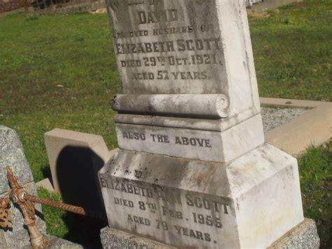 David Scott And Elizabeth Ann Burchell Scott