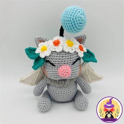 Moglet The Florist Moogle Amigurumi Crochet Pattern Digital Etsy