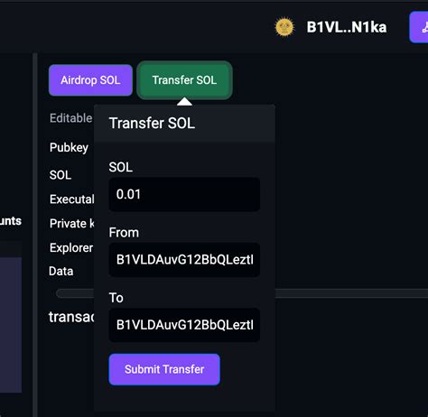 Transfer SOL Should Be Associated With Wallet Issue Workbenchapp Solana Workbench GitHub