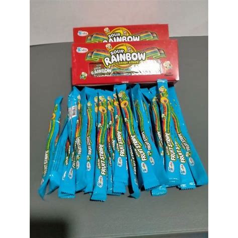 Weslsy Sour Fruit Stripe Gummy Candy 30pcs Per Box Loot Bag Filler Candys Lazada Ph