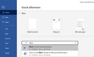 How To Use MLA Format In Microsoft Word