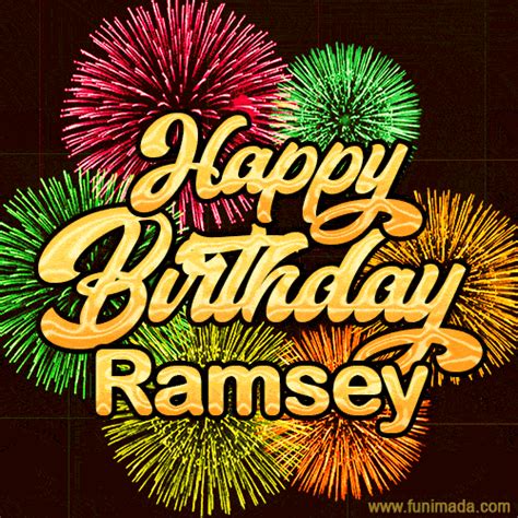 Stunning Birthday  For Ramsey Bright Fireworks Design Download