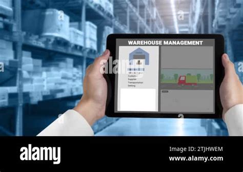 Warehouse Management Deft Software In Computer For Real Time Monitoring