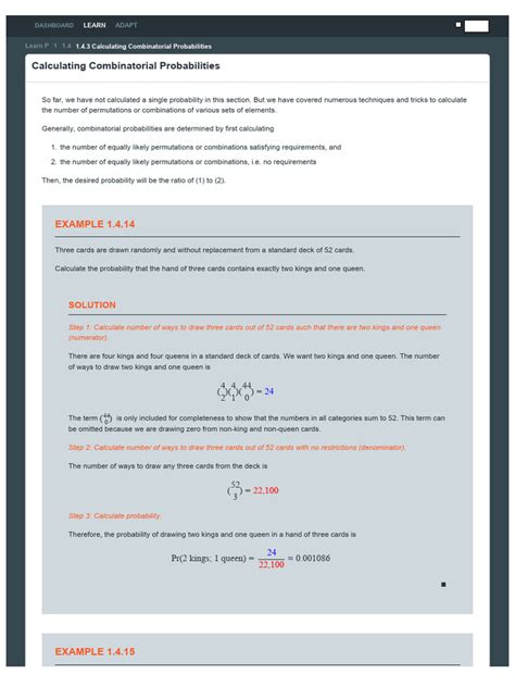 Calculating Combinatorial Probabilities P Coaching Actuaries Pdf