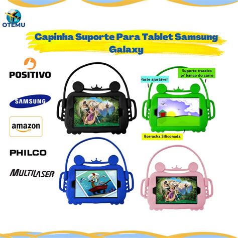 Capa Infantil Para Tablets De 8 Polegadas Com Suporte Para Carro Multilasersamsungphilco