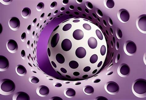 Premium Photo Visual Illusion A Ball Is Moving On Rotating Mottled