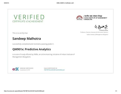 Sandeep Malhotra On Linkedin Thanks Edx It Was A Good Learning Experience