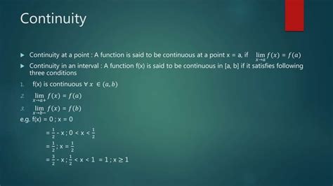 Gate Engineering Maths Limit Continuity And Differentiability Pptx